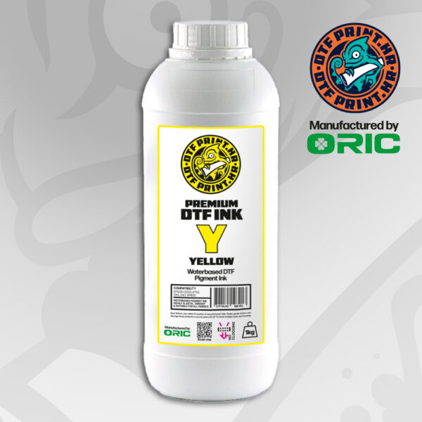 DTF Premium pigmentna boja za inkjet printere - 1l - Yellow | DTFprint.hr