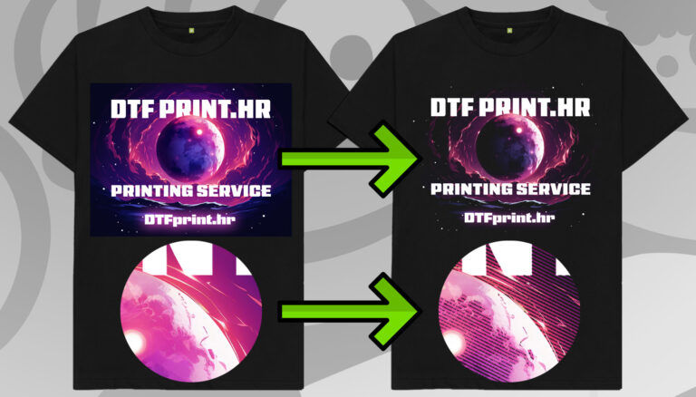 Soft print - DTF Halftone effect - Tutorial in Photoshop